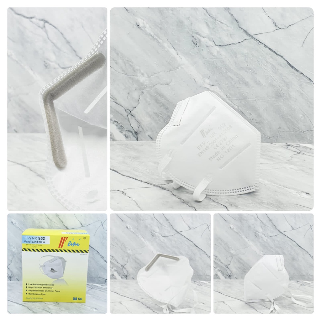 Jual Masker KN95 Hijab Headloop 1 Box isi 50Pcs JM | Shopee Indonesia