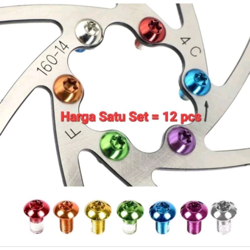 Jual IIIPRO Baut Rotor Sepeda Bolt Disc Brake Baut Piringan Cakram ...