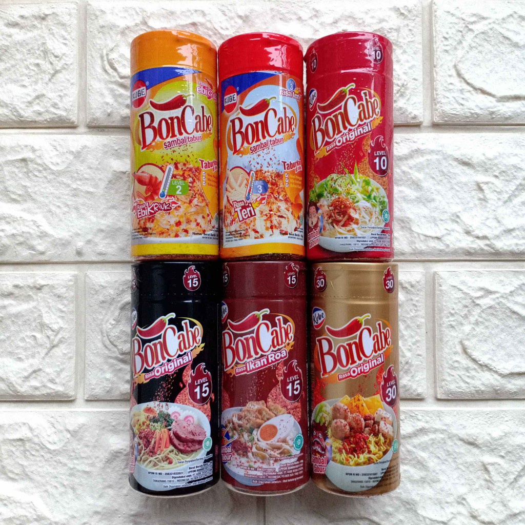 Jual Kobe Bon Cabe BonCabe Botol Refill Sambal Tabur Teri Ebi Ikan Roa ...
