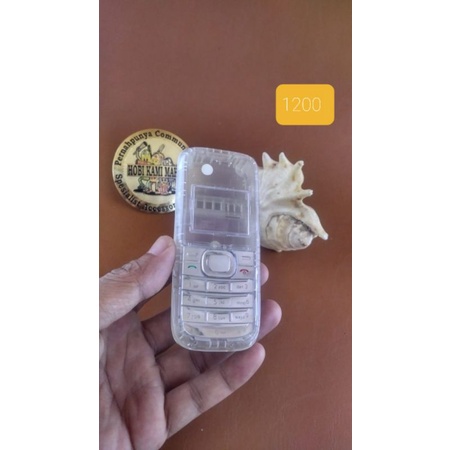 Jual casing nokia 1200 bisa 1208 1209 transparan tulang fulset | Shopee ...