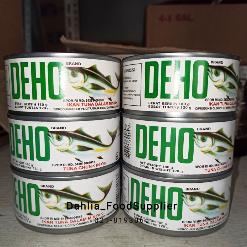 Jual DEHO CHUNK TUNA IN OIL 180gr- deho tuna - tuna deho - deho umpan ...