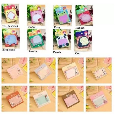 Jual Sticky Notes Animal / Sticky Note Bentuk Petak / Sticky Notes ...