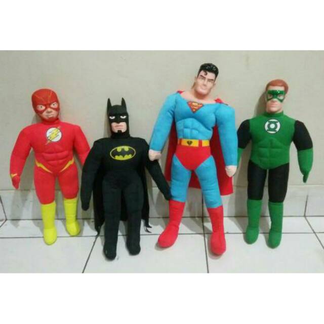Jual Boneka Superhero GREEN LANTERN BATMAN SUPERMAN THE FLASH Justice ...