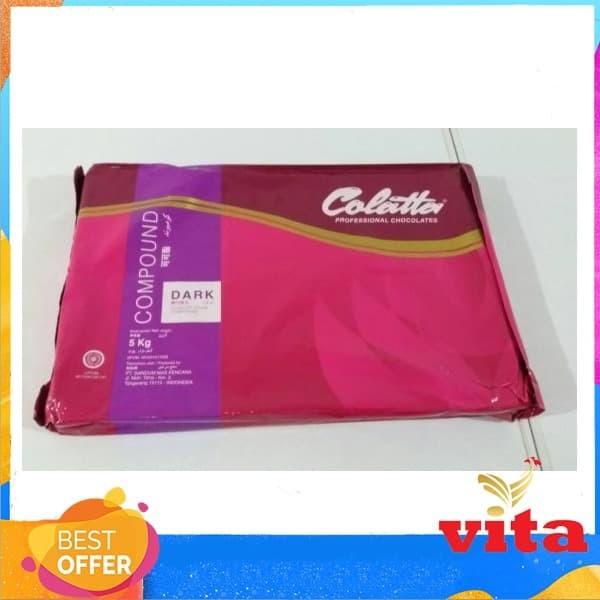 Jual Bahan Kue | Collata Dark Chocolate Compound Cokelat Batang 5Kg ...