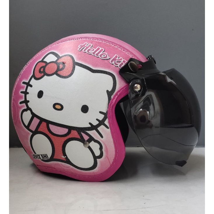 Jual HELM BOGO RETRO ANAK "Hello Kitty" (NEW) | Shopee Indonesia