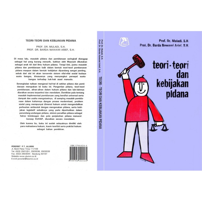 Jual Buku teori-teori dan kebijakan pidana ( MULADI ) | Shopee Indonesia