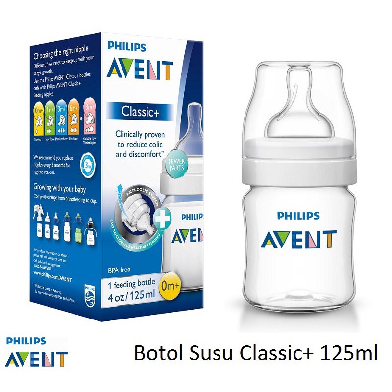 Jual Philips Avent Botol susu Classic+ / single pack | Shopee Indonesia