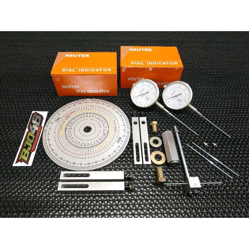 Jual Cam degree wheel dial indicator analoge meter with holder set no ...