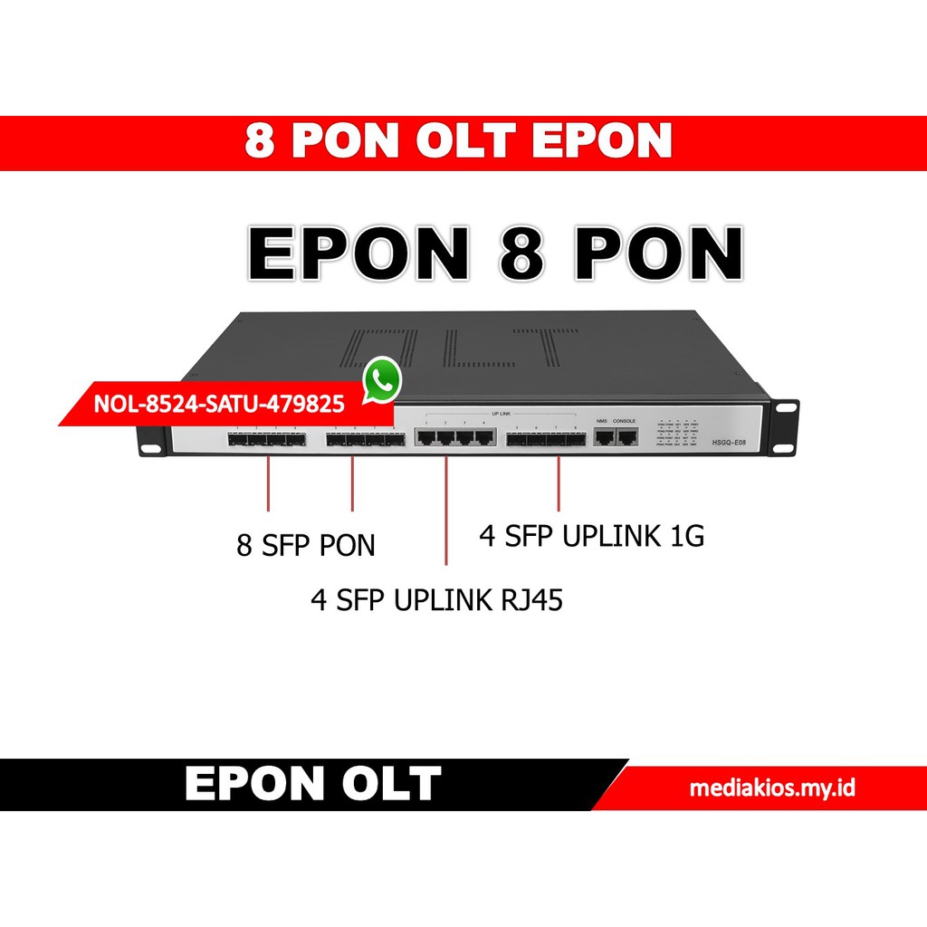 Jual E08 HSGQ EPON OLT 8 PORT | Shopee Indonesia
