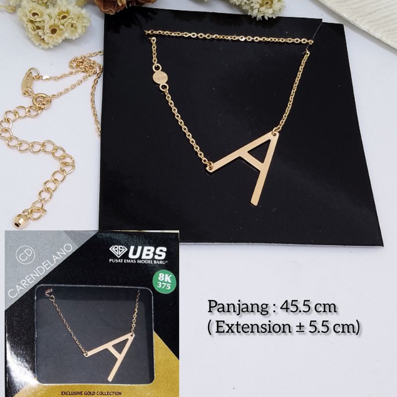 Jual Kalung Carendelano Model Lama 45cm ( ada extention) Muda Inisial ...