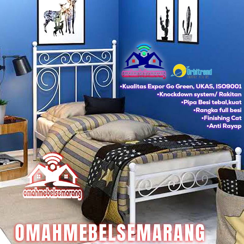 Jual Ranjang Besi ORBITREND VICENZA Divan minimalis Tempat Tidur modern ...