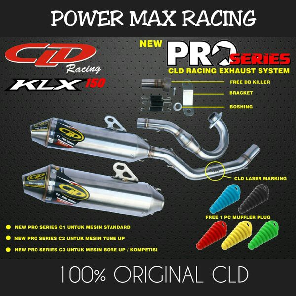 Jual Knalpot CLD New Pro Series KLX 150 CLD Kenalpot Aventure-Knalpot ...