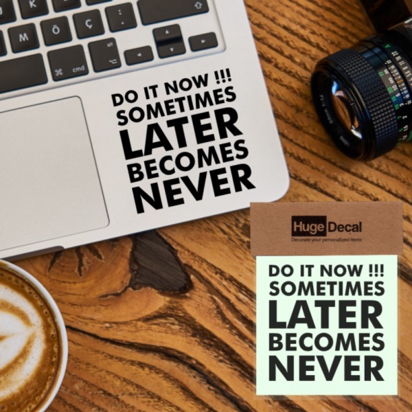 Jual Best Seller Decal Sticker Macbook Laptop - Do It Now - Putih ...
