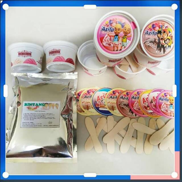 Jual paket usaha ice cream / paket bubuk ice cream / ice cream / es ...