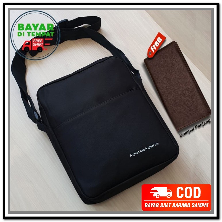 Jual Harga Murah ☃ Tas Slempang Cowok Kecil Original Waistbag Pria Sel ...