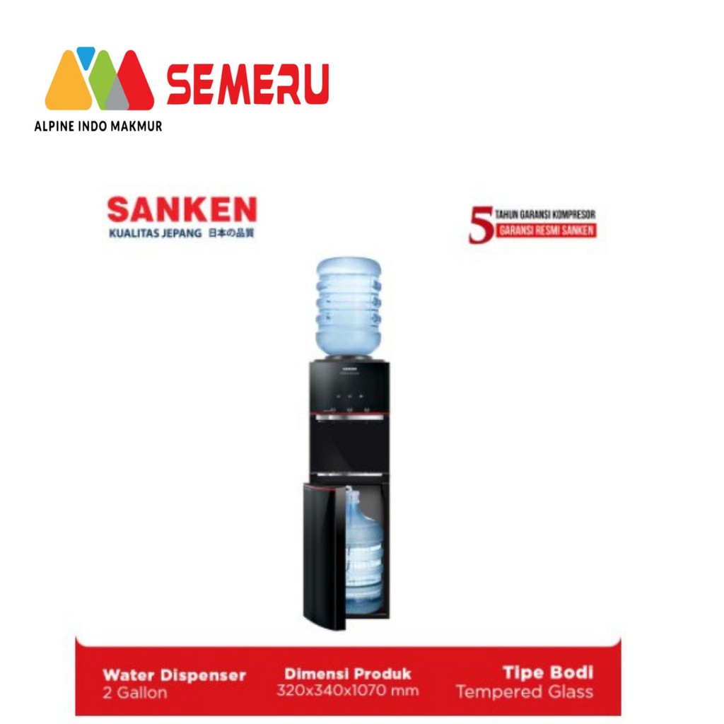 Jual SANKEN DISPENSER DUO GALLON HWD-Z990 G-BK (KHUSUS MAKASSAR ...
