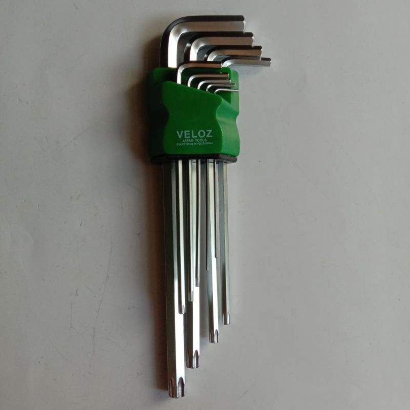 Jual Veloz Kunci L Bintang Lubang Segienam Veloz Torx Hex Key Set Extra ...