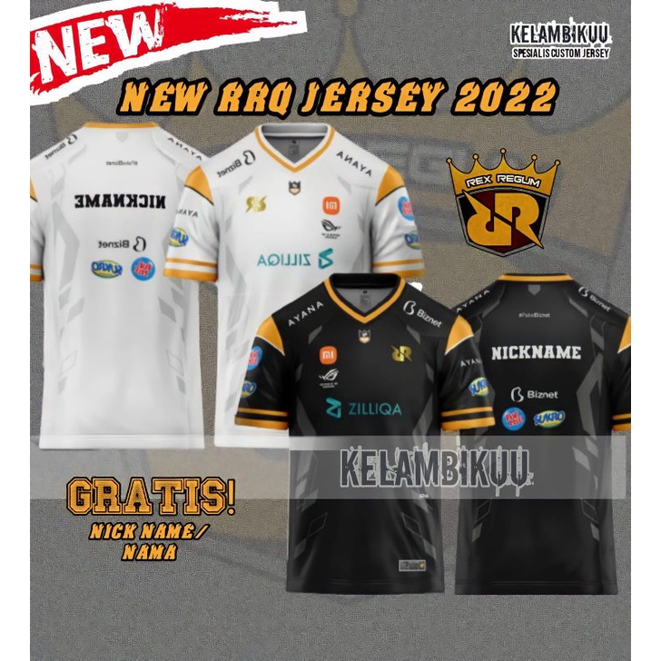 Jual JERSEY RRQ TERBARU/JERSEY TEAM RRQ ESPORT/BAJU KAOS GAMERS RRQ ...