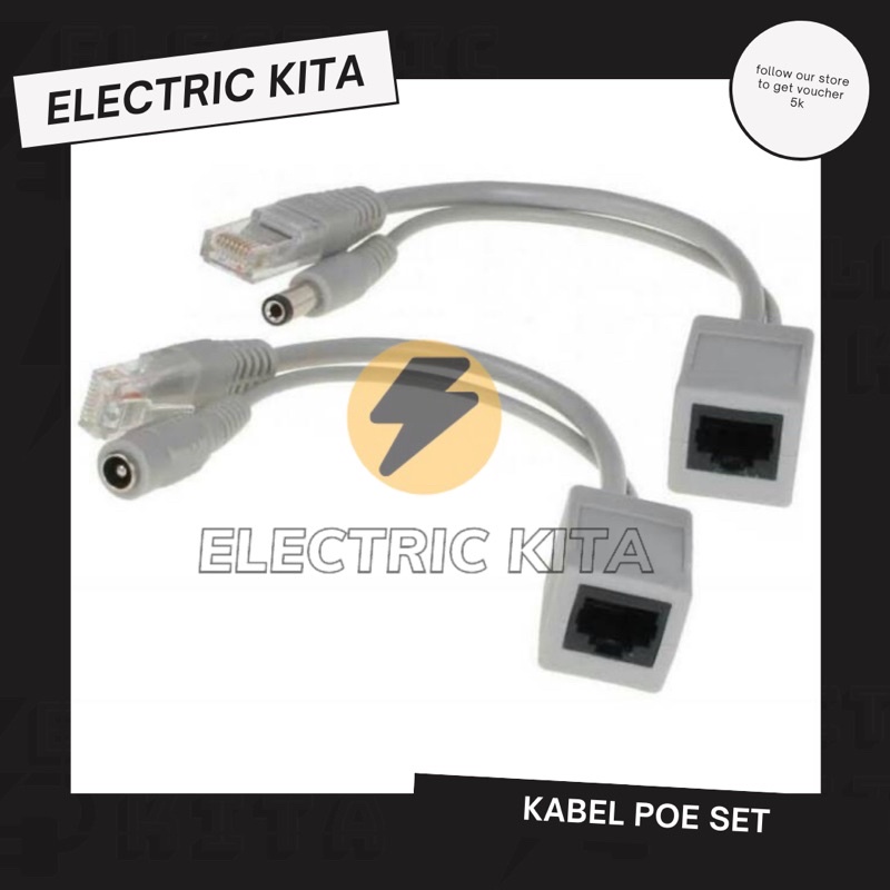 Jual KABEL POE INJECTOR & POE SPLITTER (SET) / KABEL POE SET | Shopee ...