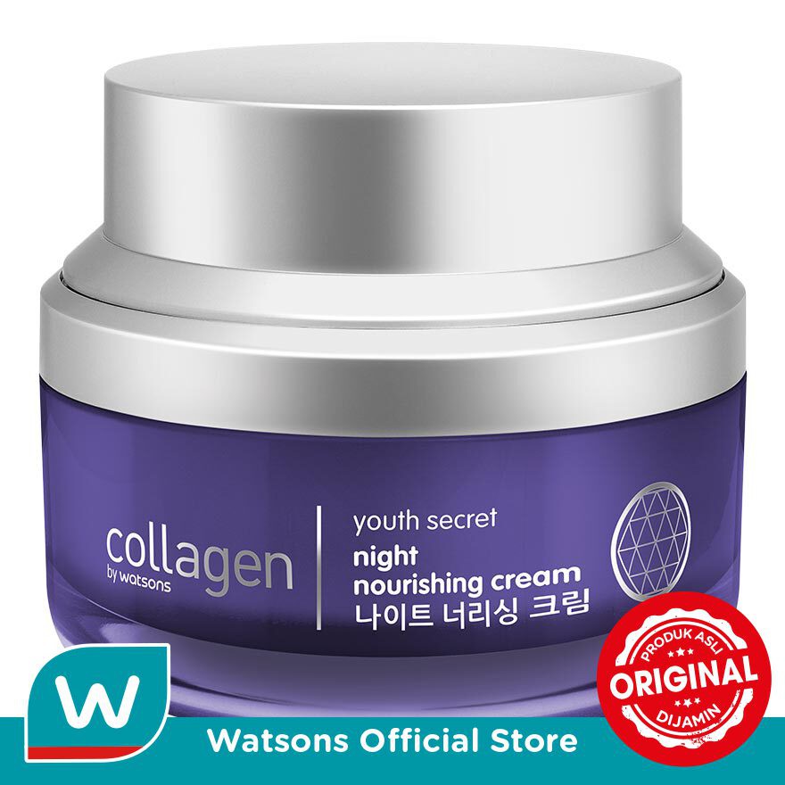 Jual Collagen By Watsons Youth Secret Night Nourishing Cream 50ml ...