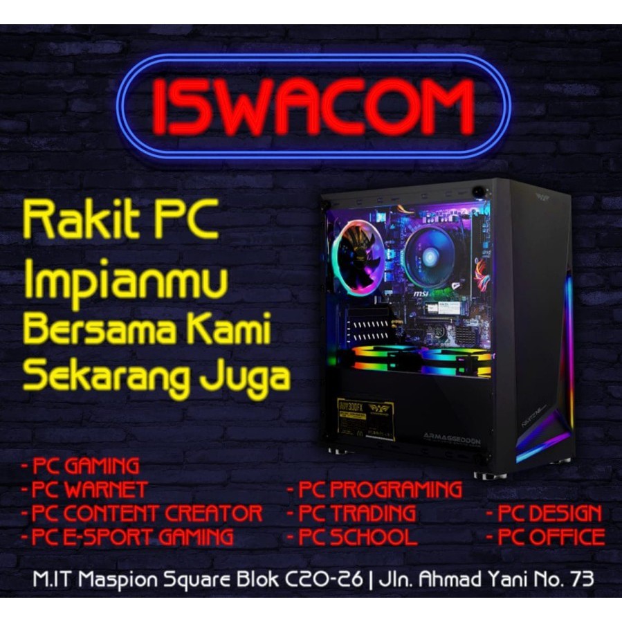 Jual PC CUSTOM ISWA COMPUTER 2 | Shopee Indonesia