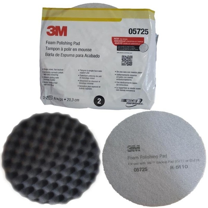 Jual Foam Polishing Pad 3M 5725 Busa Poles 8 Inch Hitam Untuk Step 2 ...