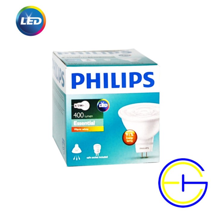 Jual Essential LED 4.5-50W MR16 36D SO 4.5W 100 - 240V Philips | Shopee ...