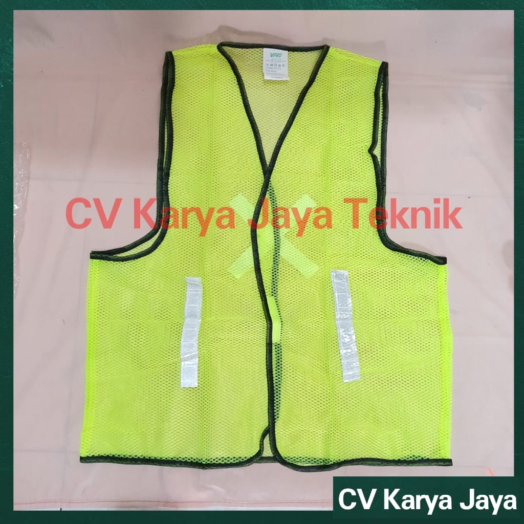 Jual Rompi Jaring Hijau / Rompi Jala / Rompi Safety Kerja Proyek ...