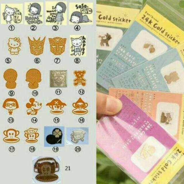 Jual Stiker logam anti radiasi - 24k gold sticker - emas | Shopee Indonesia