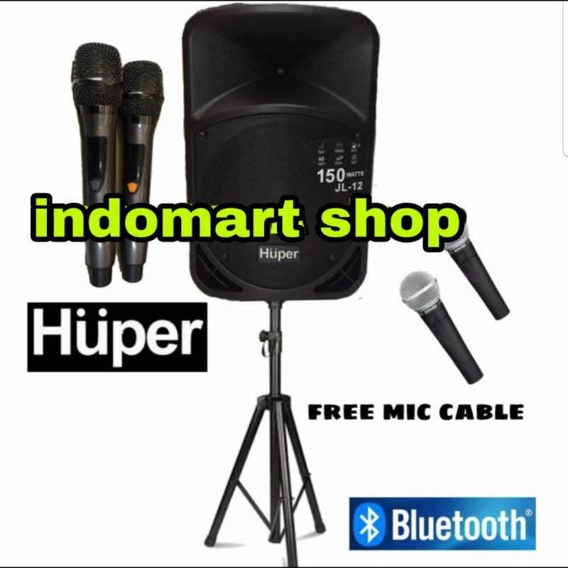 Jual Speaker Portable HUPER JL 12 ( 12 inchi ) ORIGINAL | Shopee Indonesia