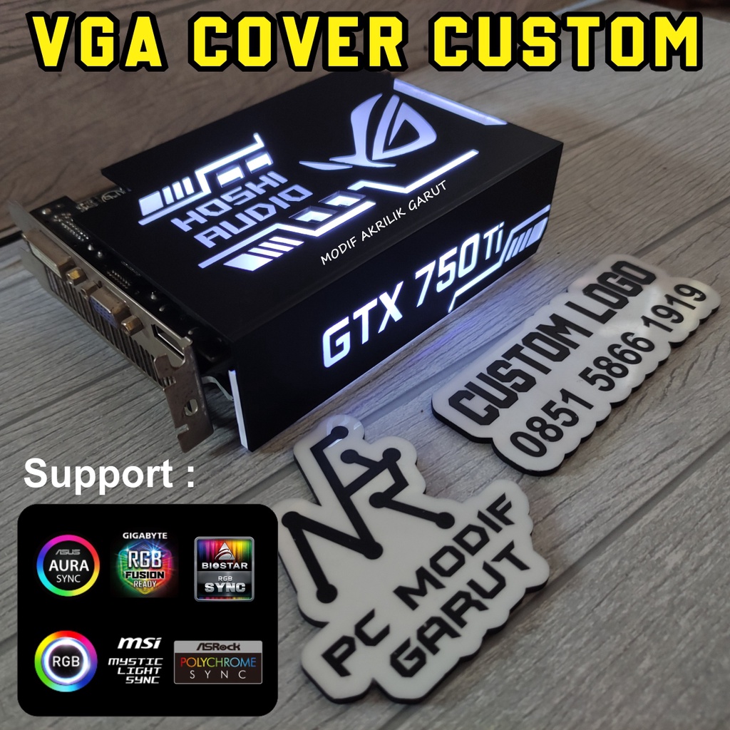 Jual VGA COVER MINI CUSTOM ASUS GTX 750 TI LED RGB | Shopee Indonesia