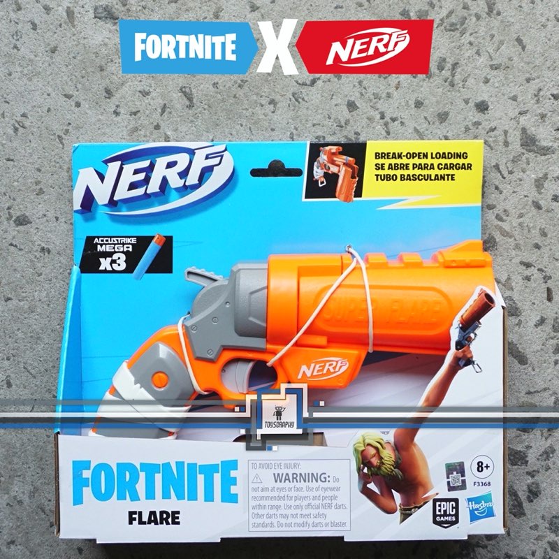 Jual Nerf Fortnite Flare MEGA Blaster Break Open Loading RL | Shopee ...