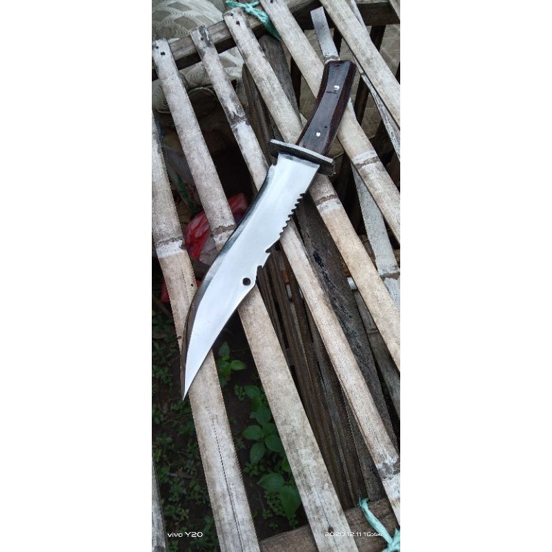 Jual kerajinan pisau Rambo bahan spring stell | Shopee Indonesia