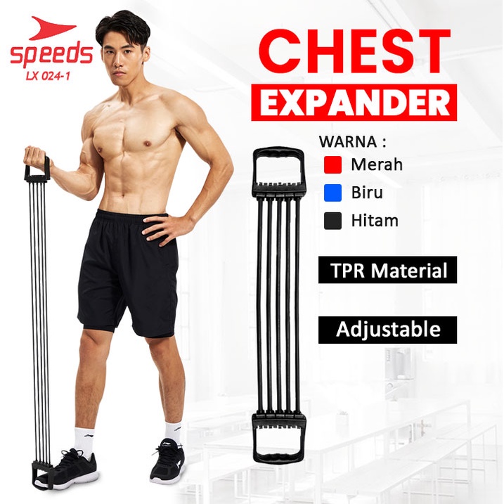 Jual SPEEDS Spring Chest Pull Ekspander Fitness Training Home Workout ...
