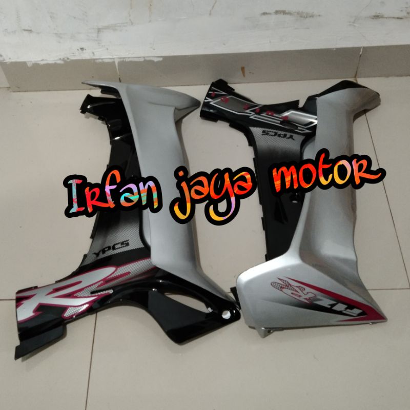Jual Sayap body luar dalam yamaha fizr f1zr silver hitam | Shopee Indonesia