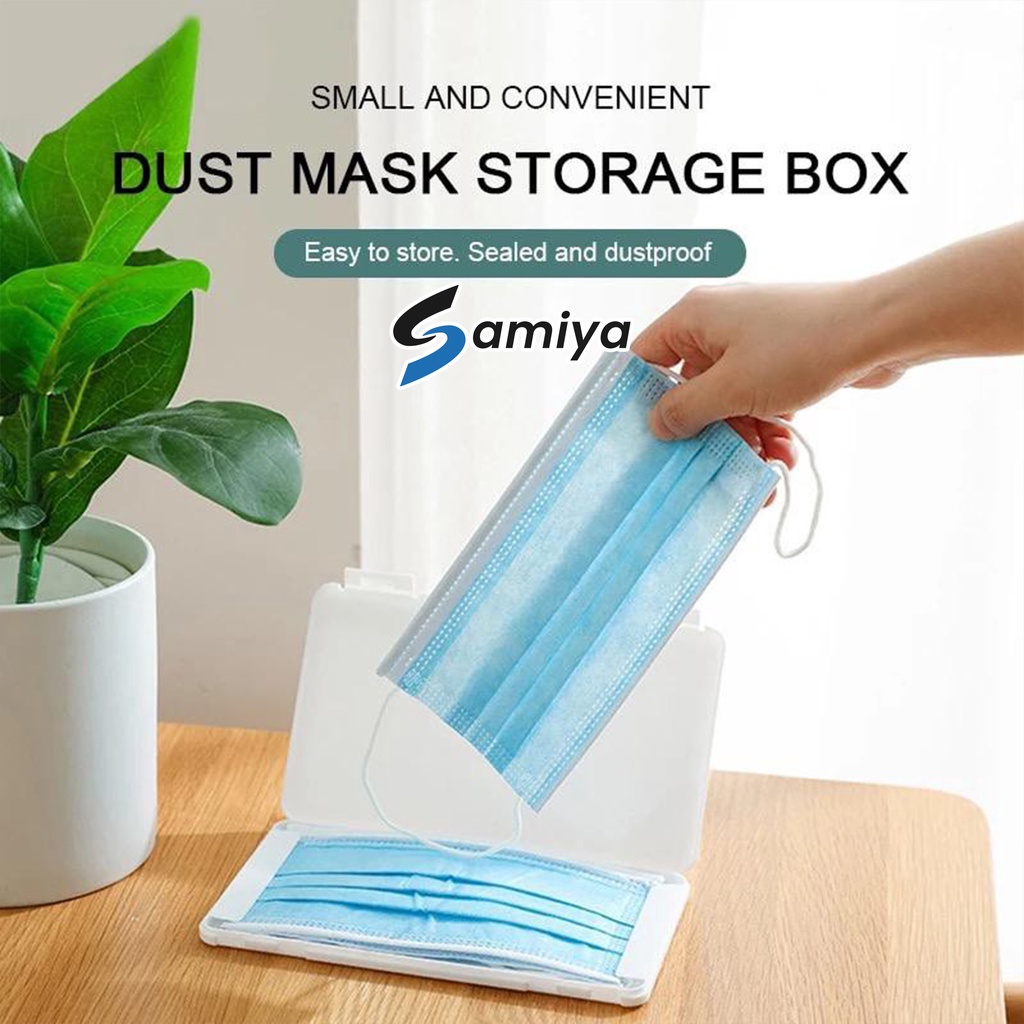Jual box portable tempat masker medis disposable / mask storage kotak ...
