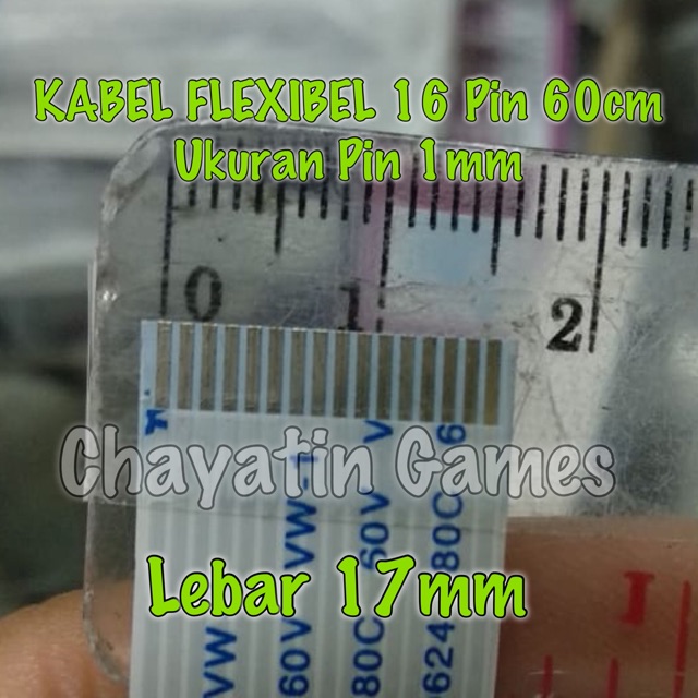 Jual Kabel Flexibel 16 Pin Kasar Searah Panjang 60cm - Ukuran Pin 1 mm ...