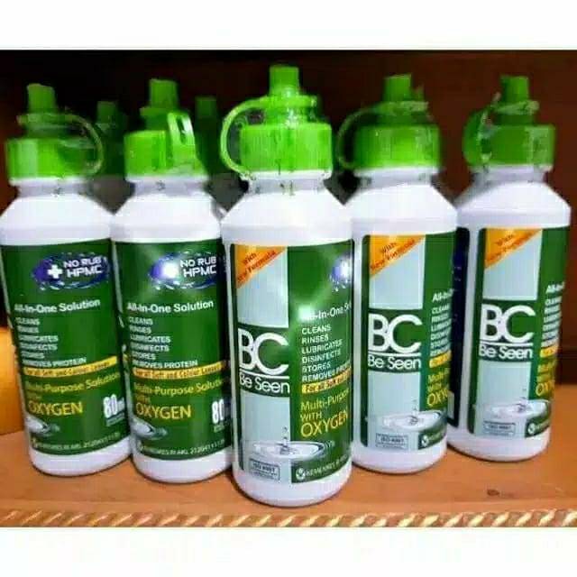 Jual ( 80ml ) Cairan softlens BC / air softlen Be seen / cairan soflens ...