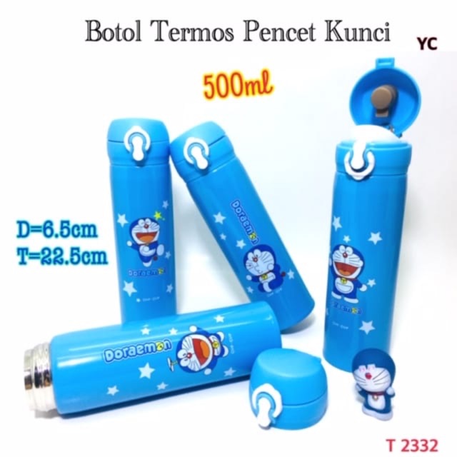 Jual Botol Termos Pencet Kunci Karakter Doraemon | Shopee Indonesia