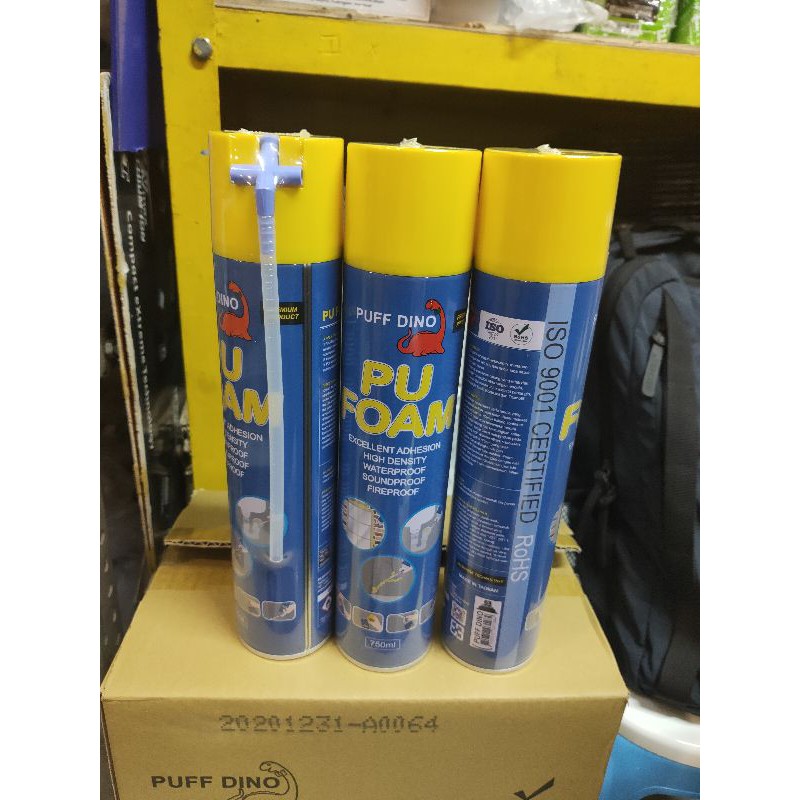 Jual PU FOAM Puff Dino Semprotan busa padat | Shopee Indonesia