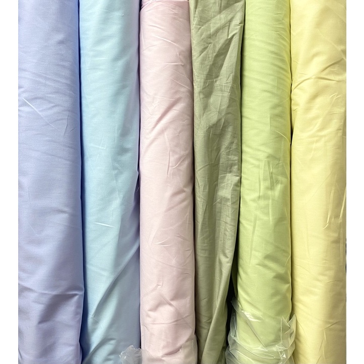 Jual KAIN 100% BAHAN KATUN - POPLIN POLOS Baby Color | Shopee Indonesia