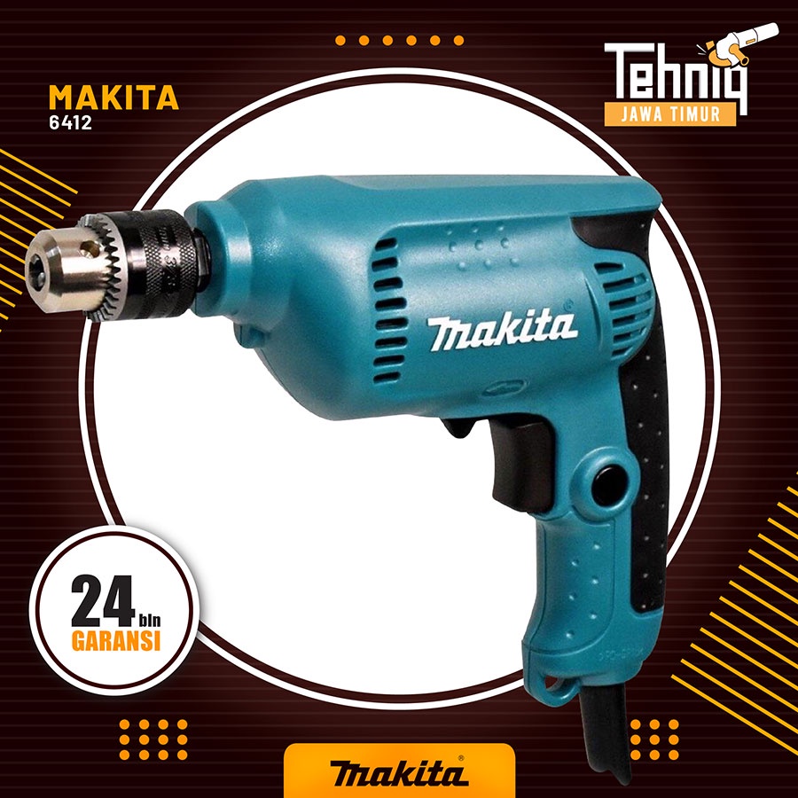 Jual Mesin Bor Listrik Tangan / Genggam MAKITA 6412 Electric Dill 10mm | Shopee Indonesia