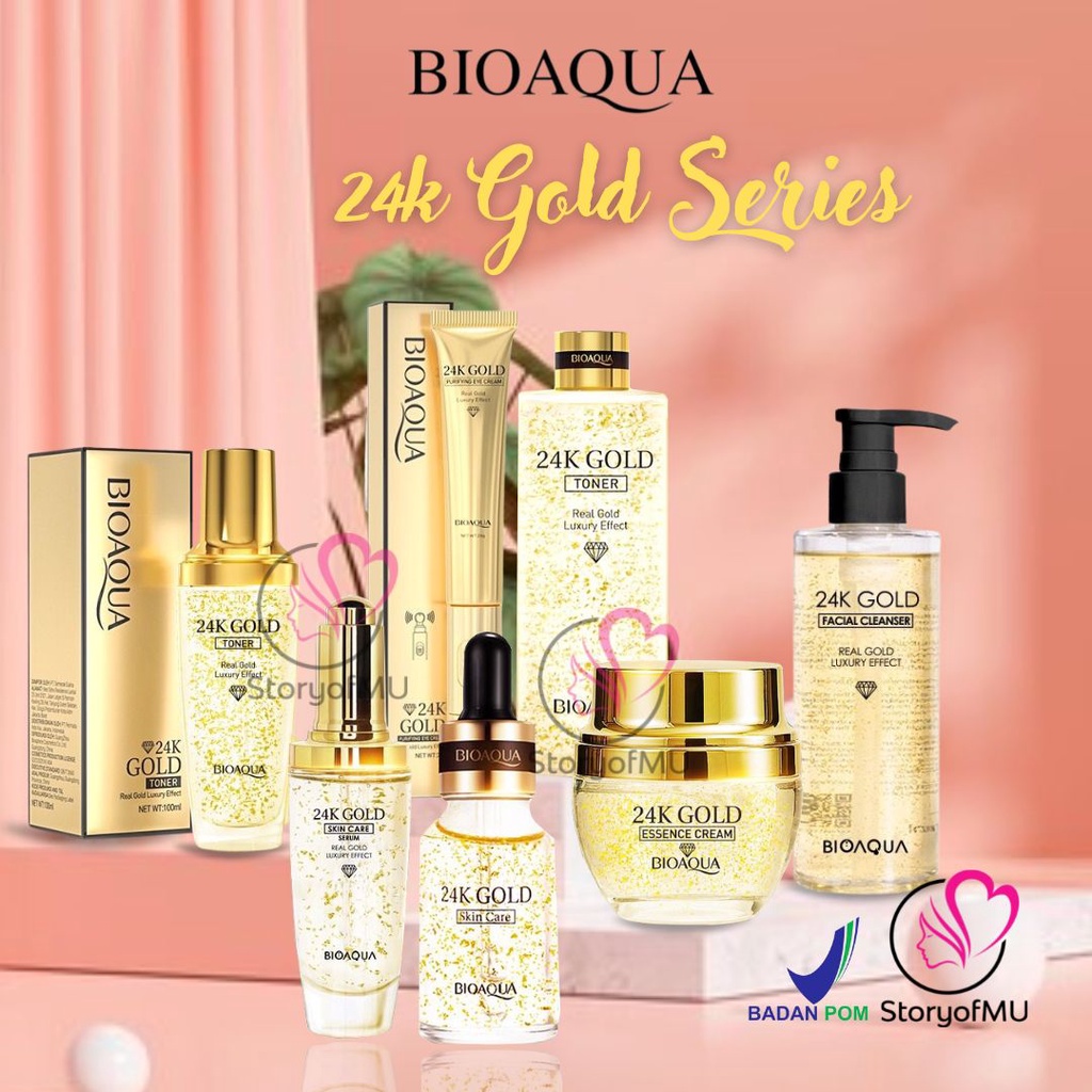 Jual [BPOM] BIOAQUA 24K Gold Series - Facial Cleanser 200ml | Skin Care ...