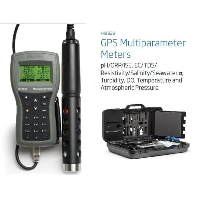 Jual HI 9829 / HI9829 Multiparameter pH / ISE / EC / DO / Turbidity, Temperature | Shopee Indonesia