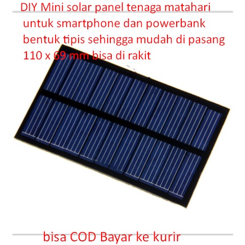 Jual DIY Mini solar panel tenaga matahari untuk smartphone dan ...