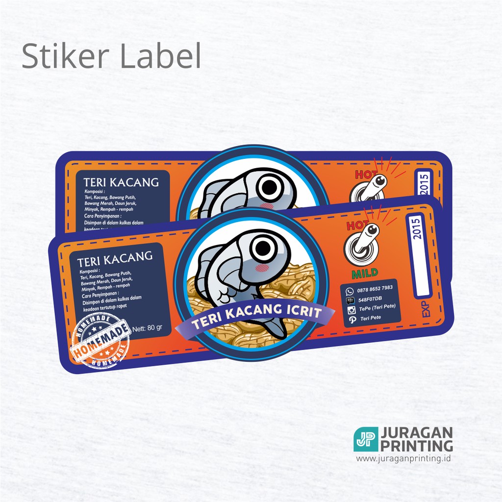 Jual Stiker Label Potong Manual, Stiker Persegi, Stiker label Kemasan ...