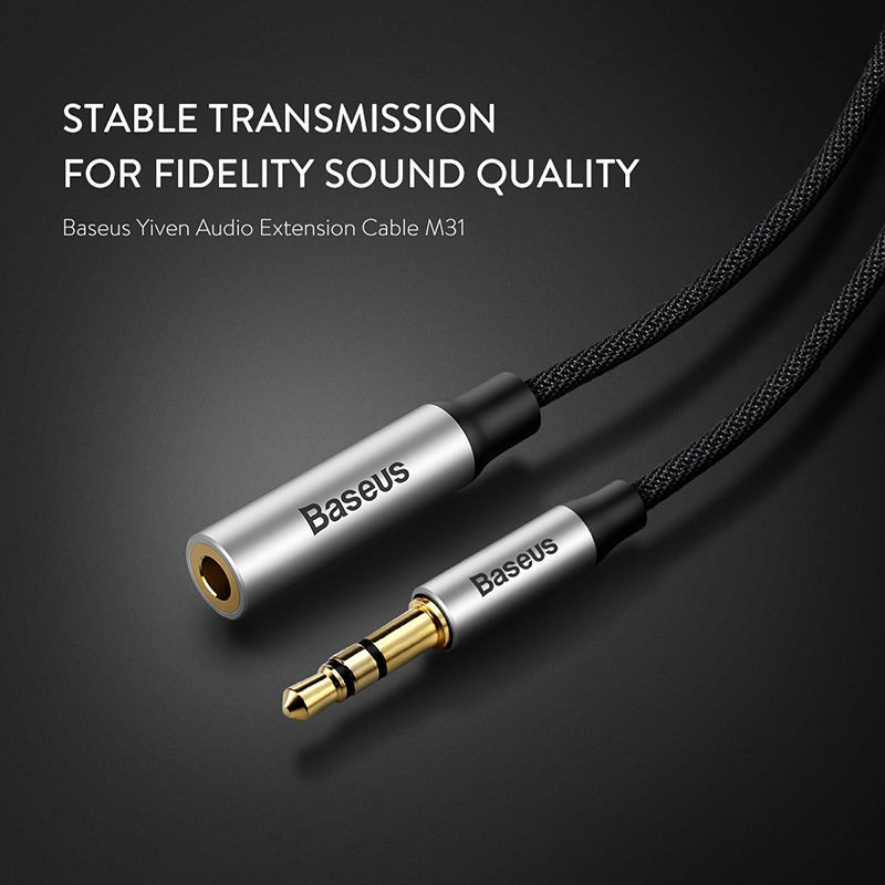 Jual Baseus Audio Extension Auxiliary Cable 3.5mm 1.5 meter (M31 ...