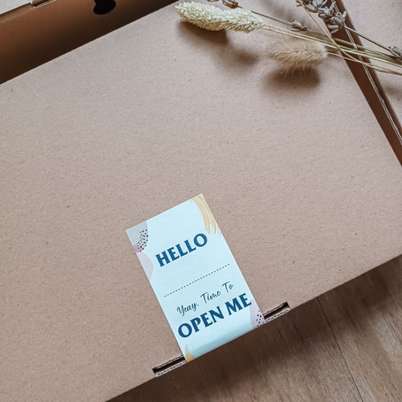 Jual STICKER LABEL BOX | STICKER DEKORASI BOX HAMPERS | STICKER SEGEL ...