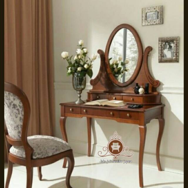 Jual Meja rias kaca lengkung(meja rias Kartini) | Shopee Indonesia