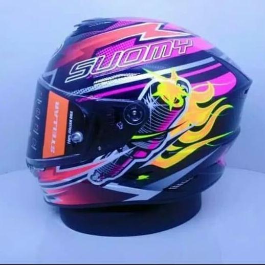 Jual HELM MOTOR SNI FULL FACE HELM SUOMY STELAR BOOST FUXIA SNI ...